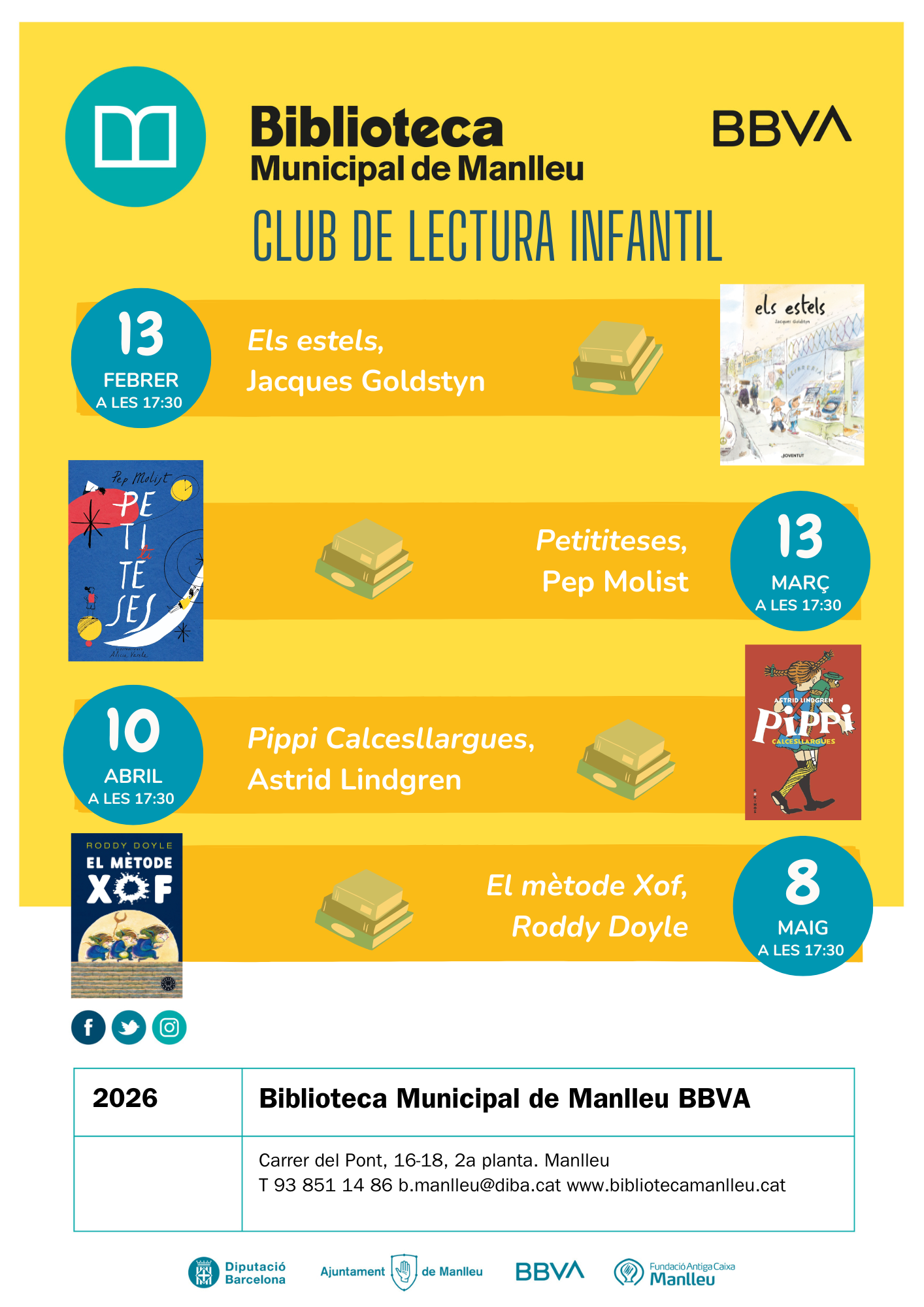 CLUB DE LECTURA INFANTIL - Biblioteca Municipal de Manlleu BBVA